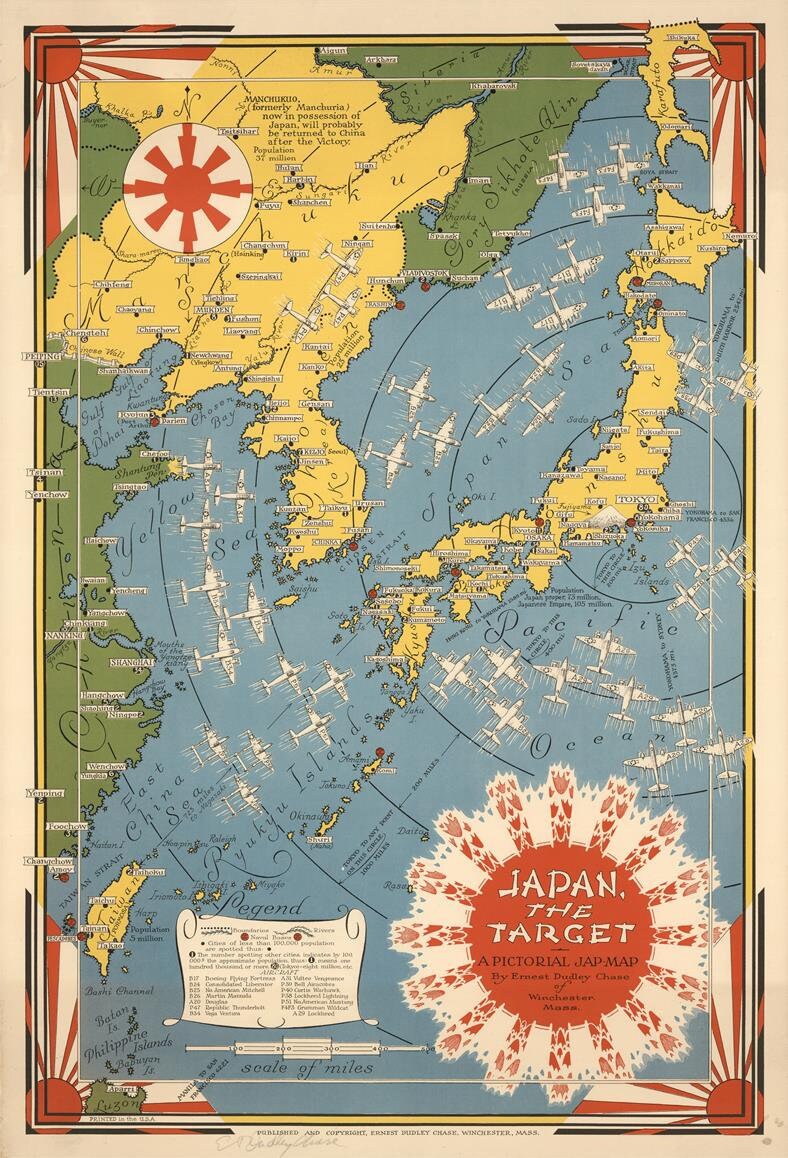 Old map of Japan, 1942 – PrintsXXL